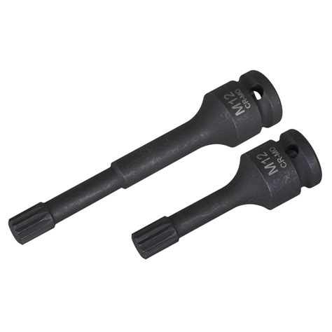 M12 Wheel Bearing Hub Spline Socket Bits For Vag 2pc Anvil Tool