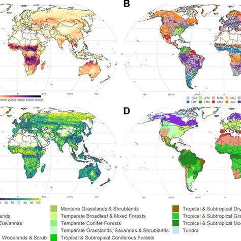 Global Burned Area Ba Climate Teleconnections Ct And Biomes A