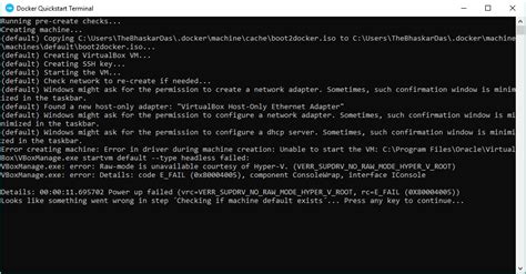 Docker Toolbox Is Not Starting In Win 10 Details 000011695702