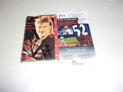 Joe Diffie Honky Tonk Attitude Deceased Jsacoa Signed Cassette Tape