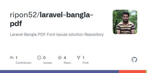 GitHub Ripon52 Laravel Bangla Pdf Laravel Bangla PDF Font Issues