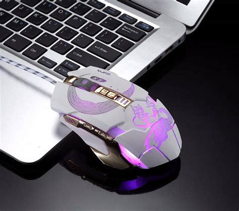 RAJFOO Mute Fox мышь игровая оптическая с программируемыми кнопками ...