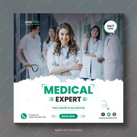 의료 의료 야옹 전단지 소셜 미디어 게시물 디자인 및 새로운 웹 배너 디자인 템플릿 프리미엄 Psd 파일