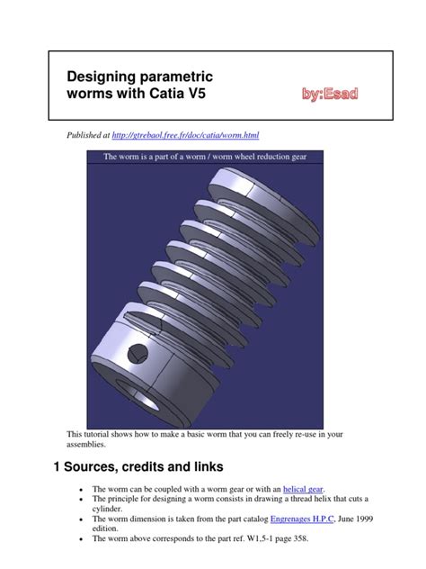pdf catia tutorial worm pdf dokumen tips