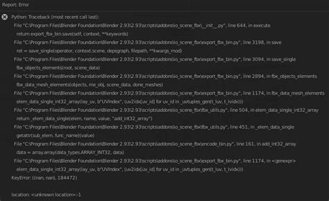 Can T Export Blender Model To FBX Blender Stack Exchange