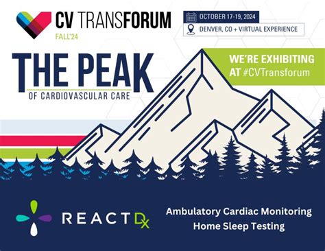 Reactdx On Linkedin Cvtransforum Reactdx Cvtransforum Cardiacmonitoring Homesleeptesting…