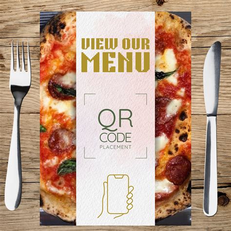 QR Code Menu Template Menu Suitable For Any Type Of Restaurant Printable Editable DIY