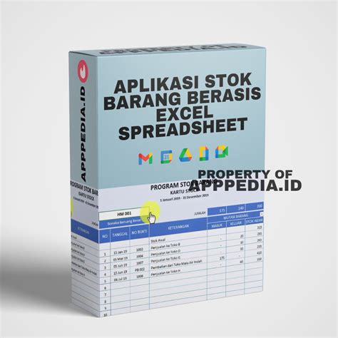 aplikasi stok barang excel program siap pakai laporan stok barang