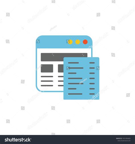 Website Code Html Icon Color Icon Stock Vector Royalty Free