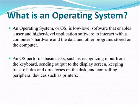 Operating System Ppt Pptx Operating Systems Computer Software And Applications