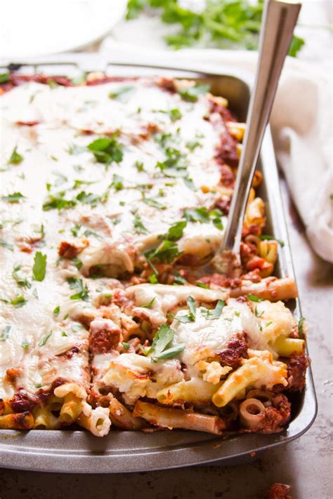 Vegetarian Baked Ziti Recipe Vegetarian Foodys
