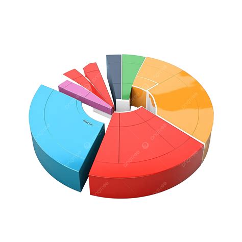 3d 원형 차트 개체 3d 파이 차트 Png 일러스트 및 이미지 에 대한 무료 다운로드 Pngtree