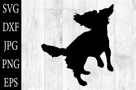 Cavalier King Cocker Spaniel Silhouettes Graphic By Aleksa Popovic · Creative Fabrica