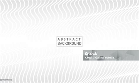 Abstract Light Neutral Background Of Curved Lines Stock Illustration