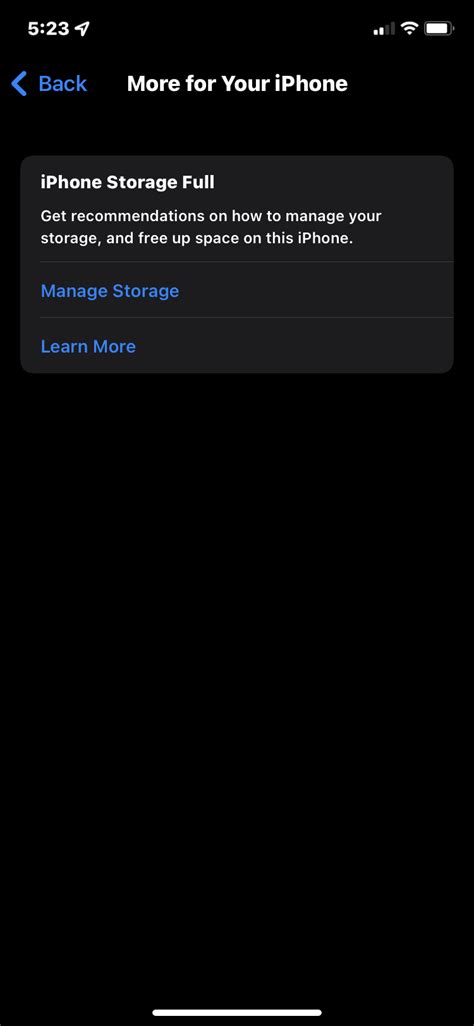 Full Storage Apple Community