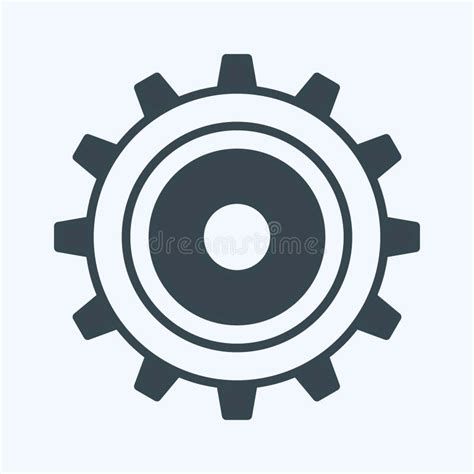 Icon Settings Suitable For Web Interface Symbol Glyph Style Simple Design Editable Design