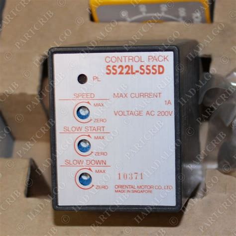 Oriental Motor Ss22l Sssd Speed Control Pack
