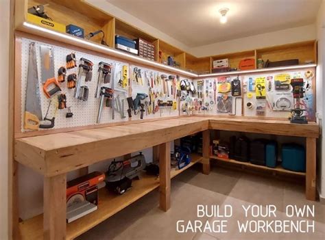 Workbench Pegboard And Storage Free Woodworking