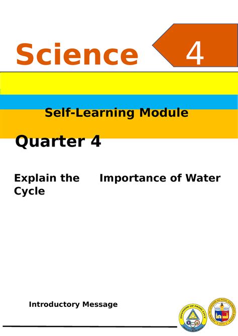 Science 4 Q4 Slm9 Self Learning Module 9 Science 4 Self Learning Module Quarter 4 Explain