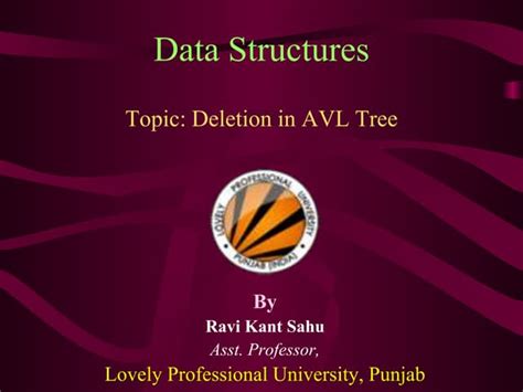 20 Deletion In Avl Treepptx