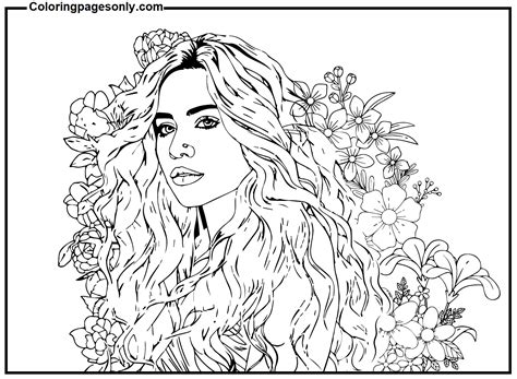 Printable Shakira Coloring Page Free Printable Coloring Pages