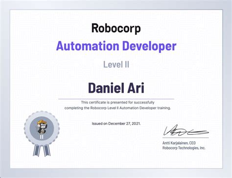 Daniel A On Linkedin Robotframework Uipath Reframework