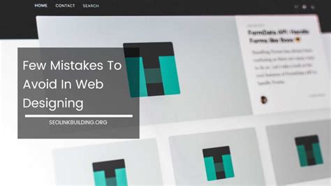 Few Mistakes To Avoid In Web Designing