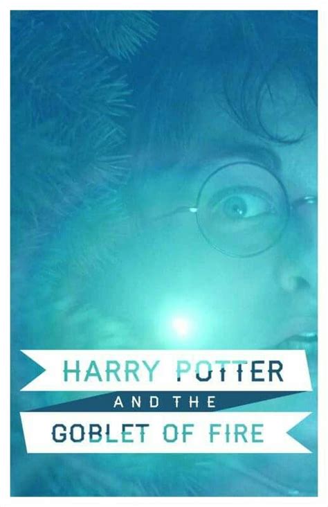 The Poster For Harry Potter And The Goblet Of Fire Is Shown In Blue