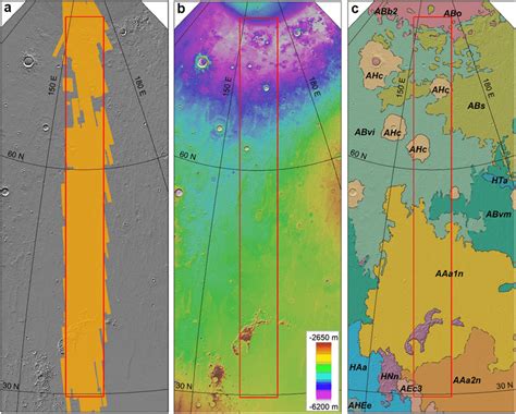 Location Of Arcadia Planitia Mapping Strip A Ctx Coverage Within The Download Scientific