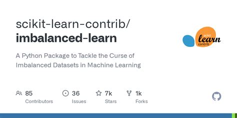 Github Scikit Learn Contribimbalanced Learn A Python Package To Tackle The Curse Of