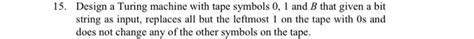 solved 1 design a turing machine which recognizes the