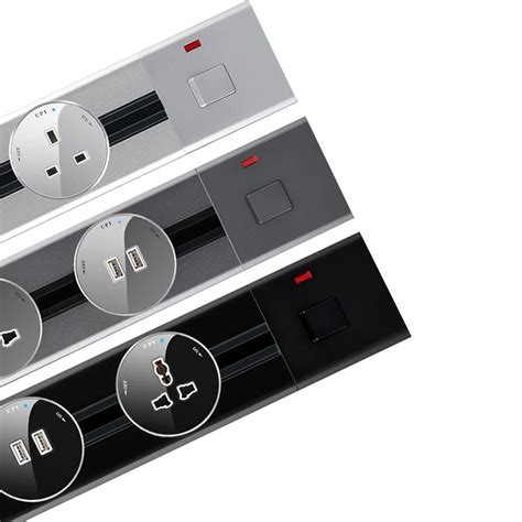 40 60 80 100cm Electric Power Rail Track Socket China Power Track Socket And Removable Track