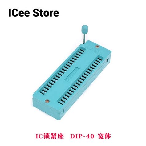 Ic Socket 14pin 16pin 18 20 24 28 32 40 P Pin 2 54 Mm Green Dip Universal Zif Ic Socket Test