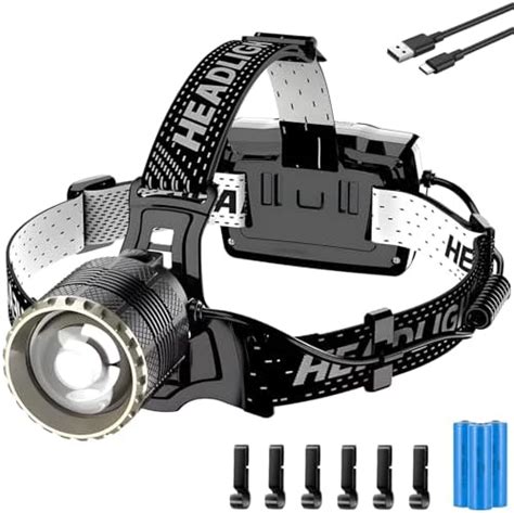 Lekia Torcia Frontale Led Ricaricabile Usb C Super Luminosa 90000