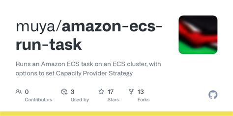 Github Muyaamazon Ecs Run Task Runs An Amazon Ecs Task On An Ecs Cluster With Options To