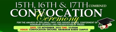 15th 16th And 17th Convocation Ceremony Ng