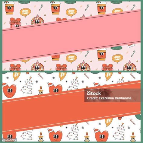 메리 크리스마스와 새해 복 많이 받으세요 중앙에 텍스트 프레임이 있는 원활한 패턴입니다 벡터 일러스트 레이 션 12월에 대한 스톡 벡터 아트 및 기타 이미지 Istock