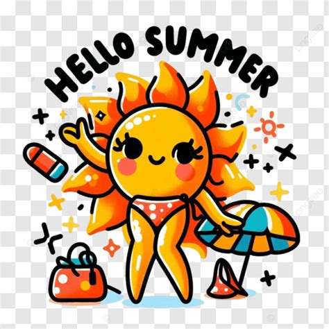 투명한 배경 위에 만화 소녀와 밝은 얼굴을 갖춘 3d 유쾌한 여름 인사말 투명한 배경 위에 만화 소녀와 밝은 얼굴을 갖춘 3d 유쾌한 여름 인사말 만화 소녀와 맑은