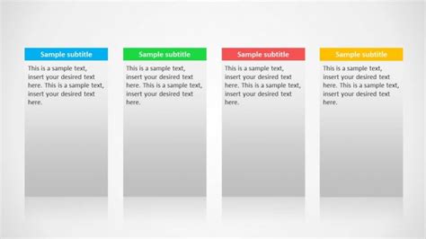 4 Columns Slide Design For PowerPoint SlideModel