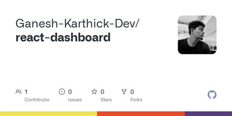 Github Ganesh Karthick Dev React Dashboard