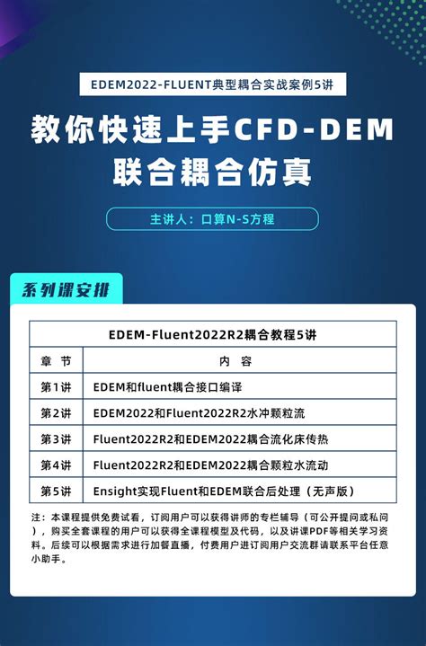Edem2022 Fluent2023r1耦合案例：教你快速上手cfd Dem耦合仿真fluent其他耦合 仿真秀视频课程
