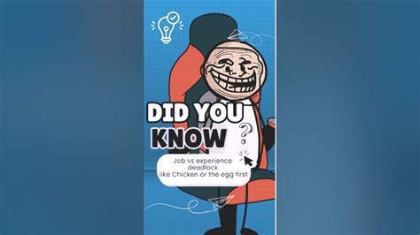 It Job Vs Experience Deadlock Like Chicken Or The Eggdeveloper Softwareengineer Itjobs