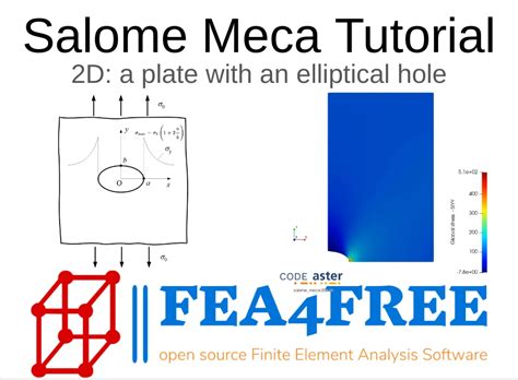 salome meca tutorial 2d example fea4free