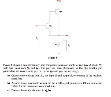 Solved Figure 5 Shows A Complementary Pair Composite Chegg Com