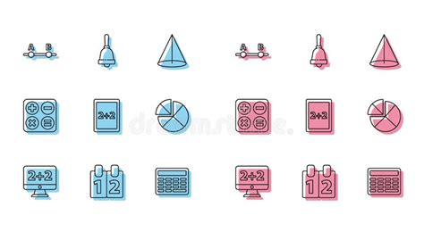 Set Line Graph Schedule Chart Diagram Mathematics Function Cosine Test Or Exam Sheet