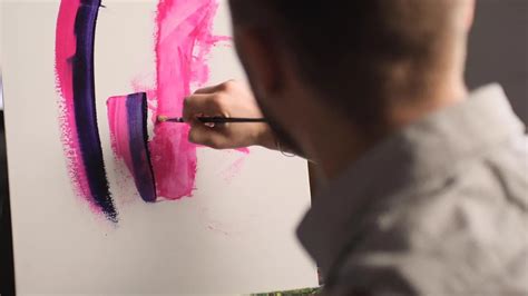 ویدیو فوتیج پالت رنگ و بوم نقاشی برای ادیت کلیپ