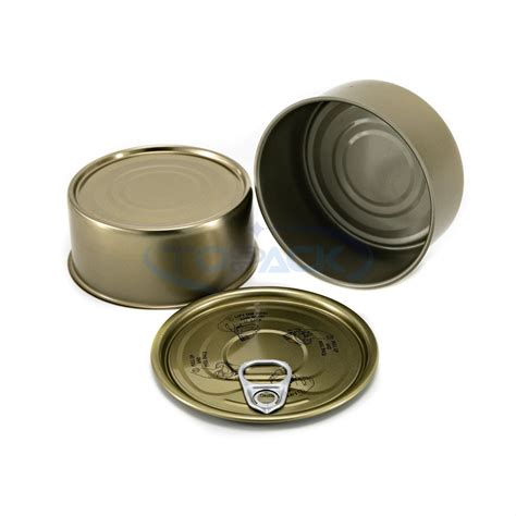 6 2 Piece Metal Tin Can Package Food Grade Tin Cans With 211 Eoe Lids