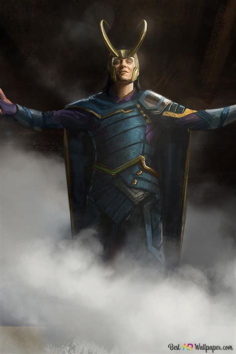 Loki Has Spread His Hands And There Is A Lot Of Smoke Under Him 2k