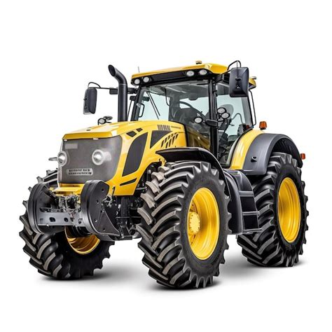 현대 트랙터 투명한 색 고립 된 배경 Png 색 배경 하 배경 Hd Pho 프리미엄 사진
