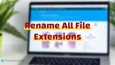 How To Rename All File Extensions In A Folder At Once In Windows
